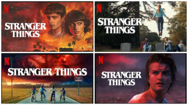 different netflix thumbnails